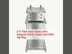 6 ST Fibra óptica articulación rotativa integrar energía eléctrica y FORJs anillo de resbalón