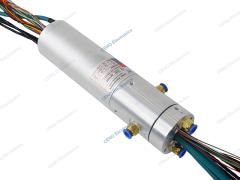 Air Gas Pneumatische hydraulische rotatie-slipring met Ethernet-signaal