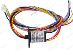 12 mm externe diameter lage temperatuur slip ring met elektrische stroom en USB-signaal voor robotarm