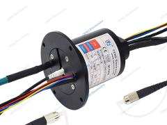 Anel Rotativo de Junta Rotativa de Fibra Óptica e Sinal Ethernet Integrado de Baixa Temperatura