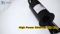 Hybrid Slip Ring High Power Ethernet Solution