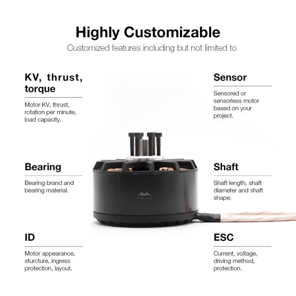 Quality 12070 41KG Brushless DC Motor High Speed Powerful For VTOL UAV Heavy Lift Drone for sale