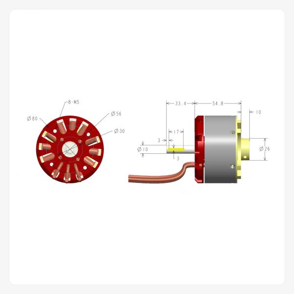 Quality 8055 High Torque 48V DC Brushless Motor For Battle Robot Go Kart And ESK for sale
