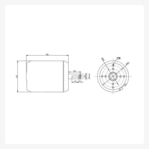 Quality 6384 Brushless Motor Belt Motor For ESK Electric Skateboard for sale