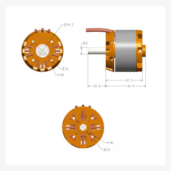 Quality 5045 Hall Sensor Brushless DC Electric Motor 200KV Motor For Electric Skateboard for sale