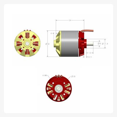 China 5055 High RPM Brushless DC FPV Racing Motors For Camera Drone FPV for sale