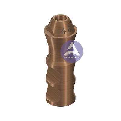 China ITI NC RC Analog For Screw Retained Abutment TAN  Straight 0° D 4.6mm for sale