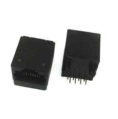 China 8P8C vertical tab-down RJ45 single port PCB Jack for sale