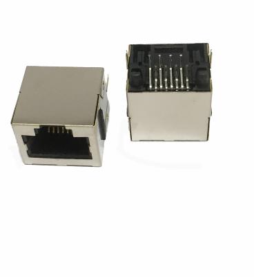China vertical RJ45 Jack,  1x1 port, top entry, shielded, without LED for sale