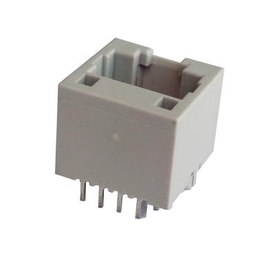 China RJ45 modular connectors,vertical, white housing for sale