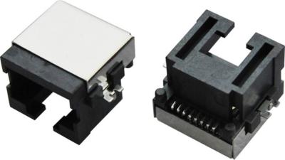 China 8P8C RJ45 connectors, SMT, half shielded, sinking plate type for sale