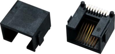 China Mini 8P8C RJ45 connectors, tab-down, SMT, sinking plate type for sale