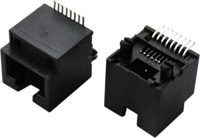 China 8p8c RJ45 connector, Vertical, SMT with locking clip for sale
