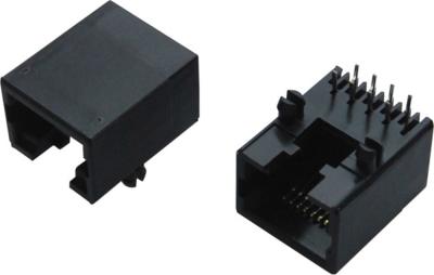 China 8P8C RJ45 Jack, Right angled, DIP, tab-down, Plastic for sale