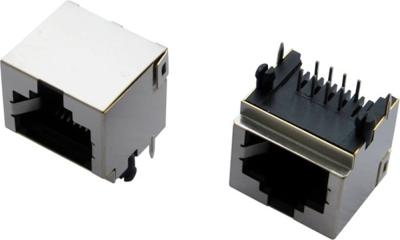 China 10P8C RJ45 Jack, Right angled, DIP, tab-up, Shielded for sale