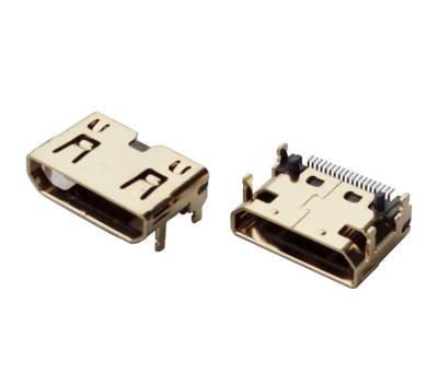 China Mini HDMI connector, 19Pin horizontal SMT type for sale
