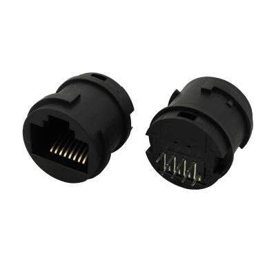 China Round head waterproof RJ45 connectors with IP67 Grade for sale