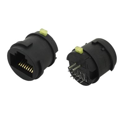 China Round head IP67 Waterproof RJ45 Connectors with LED for sale