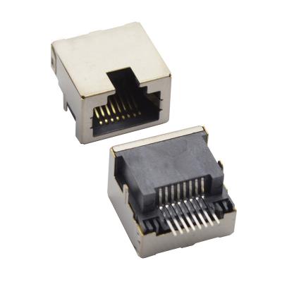 China 8p8c surface mount recessed RJ45 Modular Jack connector with  H=6.85mm low profile for sale