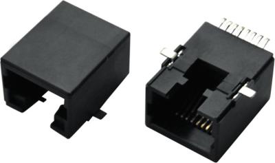 China 8p8c RJ45 connector, shielded, Right angled, tab-UP, SMT modular Jack for sale