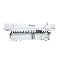 China Automatic Vertical V Grooving Machine 1250mm 4000mm Two Tool Holders Round Trip Cutting for sale