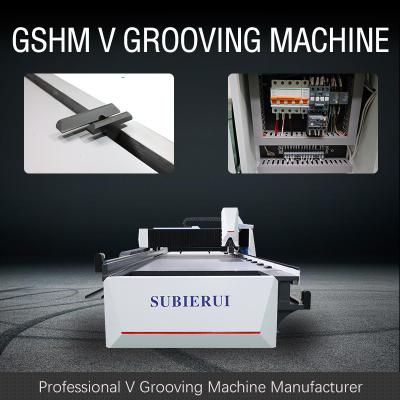 China Signage CNC V Cutting Machine Hydraulic Automatic V Grooving Machine 1240 Te koop