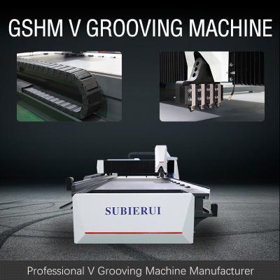 China Stainless Steel Decoration V Slotting Machine Vertical CNC V Grooving Machine 1560 zu verkaufen