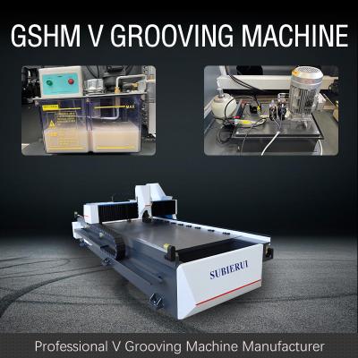 China Stainless Steel Decoration V Slotting Machine Vertical CNC V Grooving Machine 1560 zu verkaufen