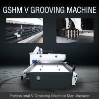 China 1225 Automatic V Grooving Machine 1250mm Width 5mm Thickness for Stainless Steel Cupboard Processing for sale