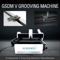 China 1225 Automatic V Grooving Machine 1250mm Width 5mm Thickness for Stainless Steel Cupboard Processing for sale