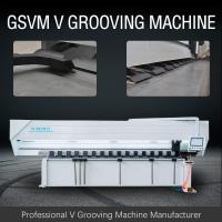 China High Precision Vertical V Grooving Machine 1250mm x 4000mm for Metal Panels for sale