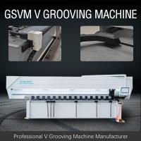 China Compact Sheet Metal V Grooving Machine 1250mm Width 4000mm Length for Elevator Interior Design for sale
