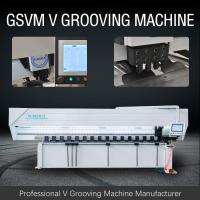 China Compact Sheet Metal V Grooving Machine 1250mm Width 4000mm Length for Elevator Interior Design for sale