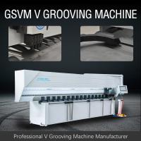 China Compact Sheet Metal V Grooving Machine 1250mm Width 4000mm Length for Elevator Interior Design for sale