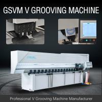 China Compact Sheet Metal V Grooving Machine 1250mm Width 4000mm Length for Elevator Interior Design for sale