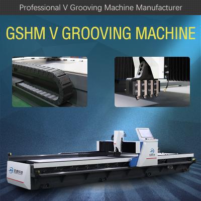 China Efficient High Speed V Grooving Machine V Groover Machine For Shower Room Frame Te koop