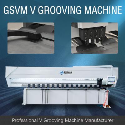 Cina CE V Groove Cutting Machine Metal Curtain Wall Panel Horizontal V Cutting Machine in vendita
