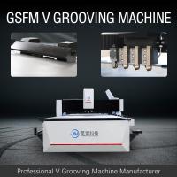 China Fully Automatic Four Sided V Groover Machine 1500mm Width 4000mm Length for Door Industry for sale