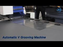 Horizontal Automatic V Grooving Machine Rotating Four Side For Boxes