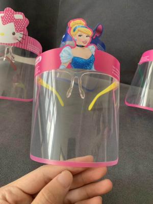 Cina Prova di plastica riutilizzabile della spruzzata della visiera dei bambini chiara 3 anni di vita in vendita