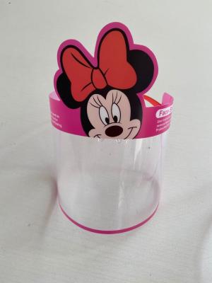 Cina Prova di plastica riutilizzabile della spruzzata della visiera dei bambini chiara 3 anni di vita in vendita