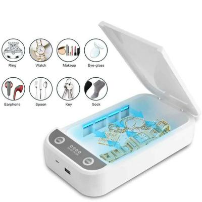 Cina scatola veloce di disinfezione del telefono cellulare della tassa 10W, scatola del prodotto disinfettante di luce UV per il telefono in vendita