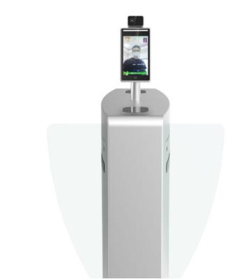 Cina La serratura di porta antizanzare LCD a 8 pollici Smart affronta il dispositivo della temperatura del riconoscimento con la macchina fotografica in vendita