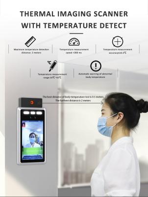 Cina Sistema infrarosso del controllo di accesso della macchina fotografica 2.0MP FHD1080P del portone del termometro di febbre senza contatto in vendita
