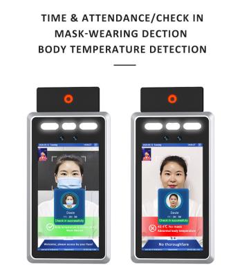 Cina Sistema infrarosso del controllo di accesso della macchina fotografica 2.0MP FHD1080P del portone del termometro di febbre senza contatto in vendita
