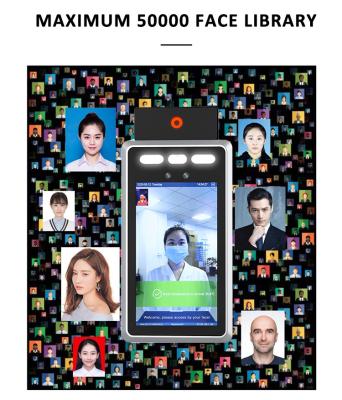 Cina Sistema infrarosso del controllo di accesso della macchina fotografica 2.0MP FHD1080P del portone del termometro di febbre senza contatto in vendita