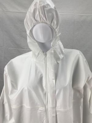 China 65gsm witte Beschikbare Microporous Overtrekken met Hood Non Sterile Te koop
