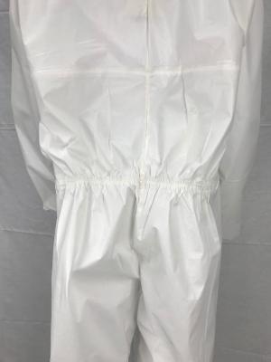 China 65gsm witte Beschikbare Microporous Overtrekken met Hood Non Sterile Te koop