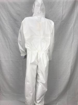 China 65gsm witte Beschikbare Microporous Overtrekken met Hood Non Sterile Te koop