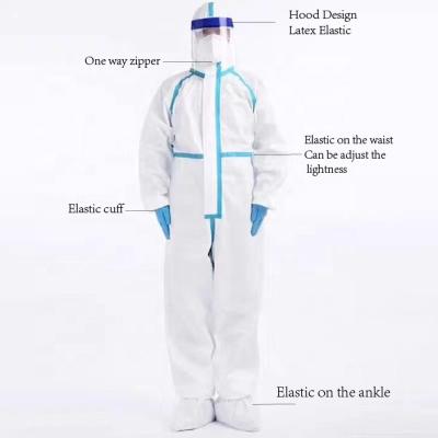 Cina Permeabilità all'aria non sterile uniforme delle tute protettive eliminabili Type5/6 buona in vendita